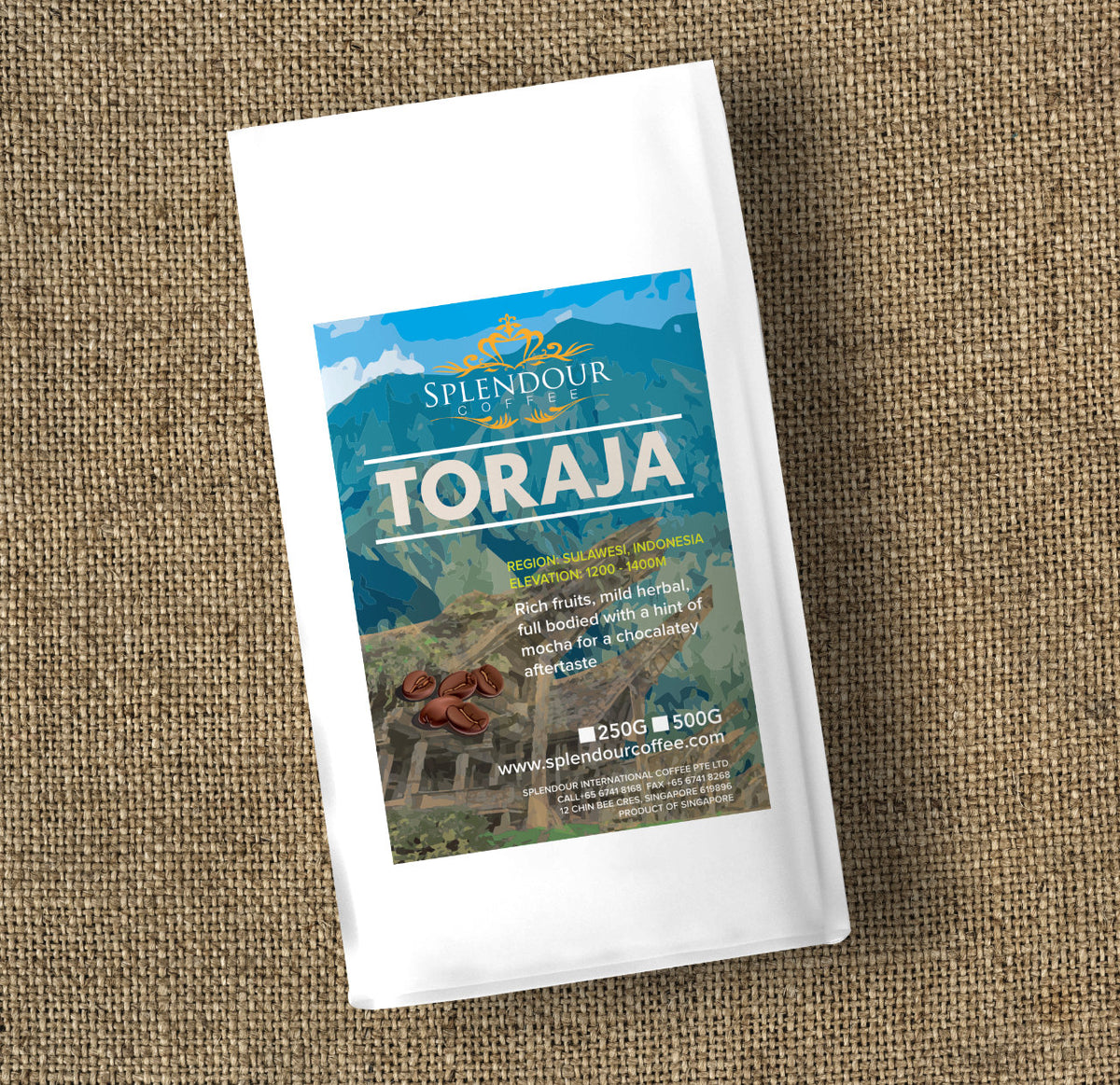 Toraja, Sulawesi Roasted Beans 500g – Splendour Coffee